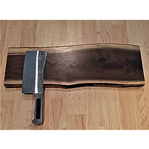 Gorgeous, Handcrafted Double Live Edge Dark Walnut Magnetic Knife Rack/Holder/Storage. 20" x 8”. Holds 10 Knives. Full Mounting Hardware.