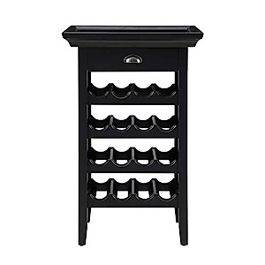 Powell Black with Merlot Rub through Wine Cabinet