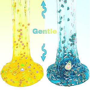 7 Pack Jelly Cube Crunchy Slime Kit,Non Sticky,Super Soft Sludge Toy,Birthday Gifts for Kids,DIY Crystal Glue Boba Slime Party Favor for Girls & Boys