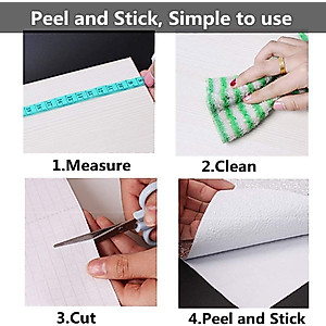 Kitchen Backsplash Stickers, 196.85X15.75 Inch Kitchen Wallpaper Stickers Self Adhesive Kitchen Aluminum Foil Stickers Oil Proof Waterproof (Silver Cube Texture)