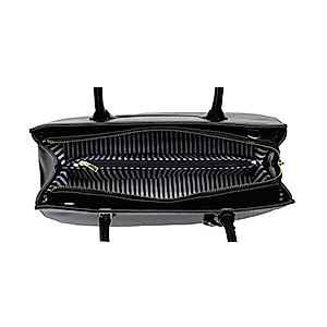 DELANEY LANE - The Bella Handbag - Quality Designer Purse for Women - Detachable Shoulder Strap (Black)