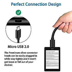 2Pack 10Ft Long Micro USB Cable for Fire Hd,Hdx 6" 7" 8.9" 9.7" 10.1" 11" 11.6" 12" 12.1" 12.2" Tablet,Kids Edition.Charging Android Charger Cord for Kindle Oasis,e-Reader,Samsung LG Phone TV Keyboard