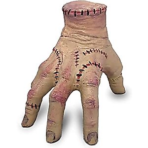 Cafele Wednesday Thing Hand Addams Family Decorations,Action Figure Hand Gothic Addams Family Figurine Latex Hand Model Funny Cosplay Photo Props,Scary Props Decorations