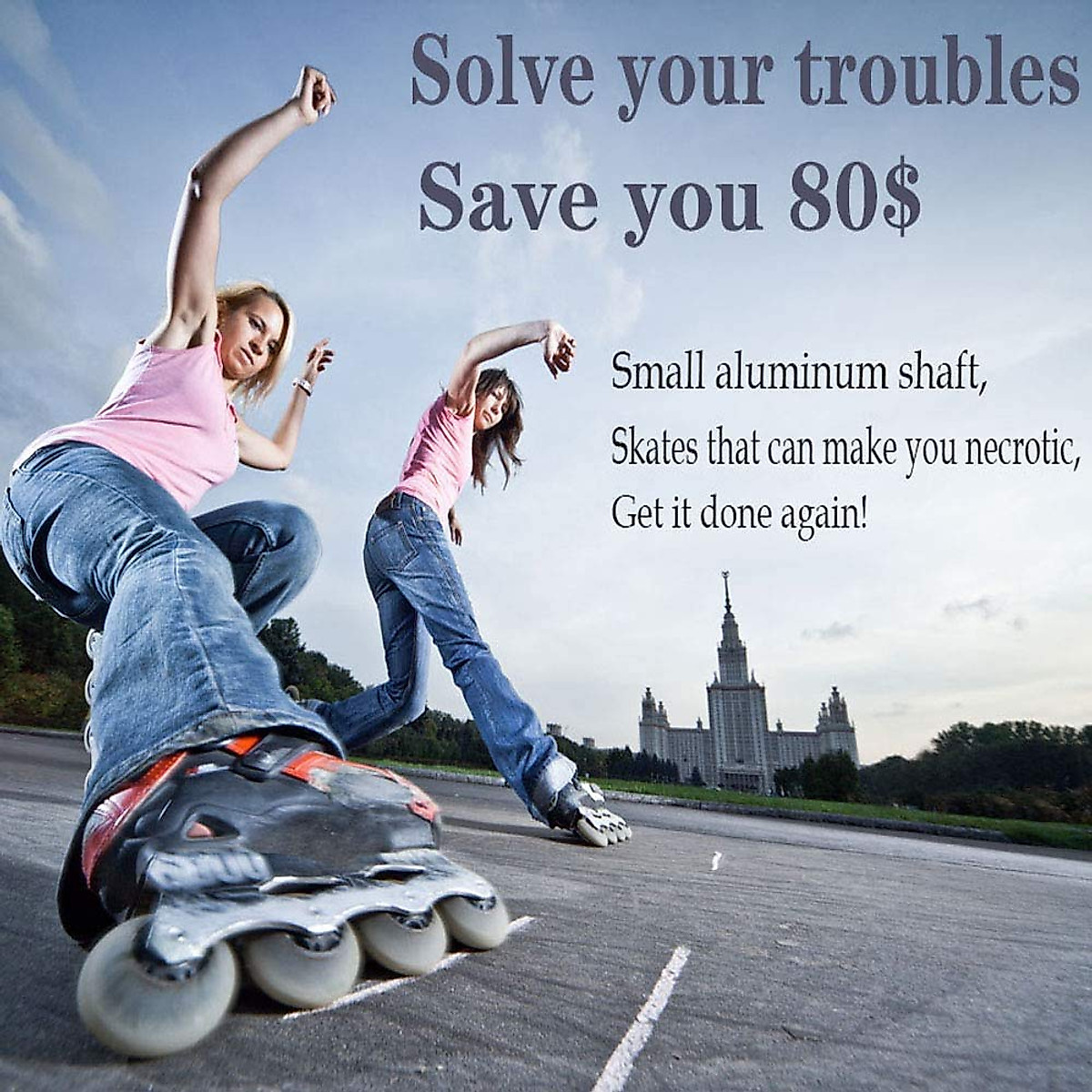 Newsfana Aluminum spacers Skates 8-Pack Spacers for Inline Skate 8mm Axles Spacers (Silver)