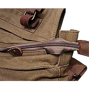 Berchirly 13.3Inch Laptop Bag Vintage Military Man Canvas Messenger Bags For Women Men