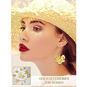 Glenmal 6 Pair Gold Threader Dangle Earrings Long Chain Threader Statement Drop Dangle Earrings Jewelry for Women(Stylish Style)