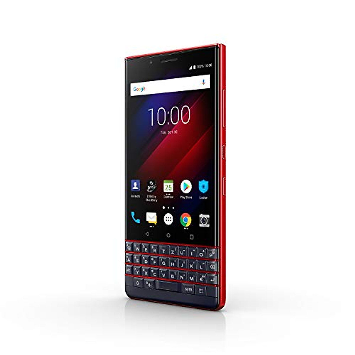 BlackBerry KEY2 LE (Lite) Dual-SIM (64GB, BBE100-4, QWERTZ Keypad, GSM Only, No CDMA) Factory Unlocked 4G Smartphone (Atomic Red) - International Version