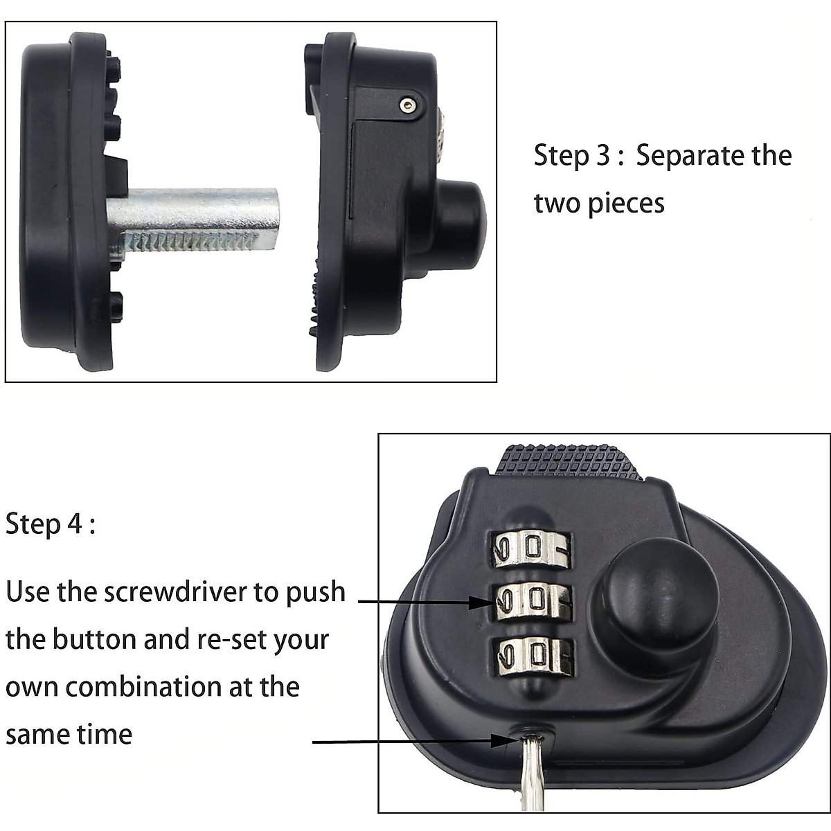 Mizzuco Trigger Lock 3 Digit Combination Gun Lock (Black1)