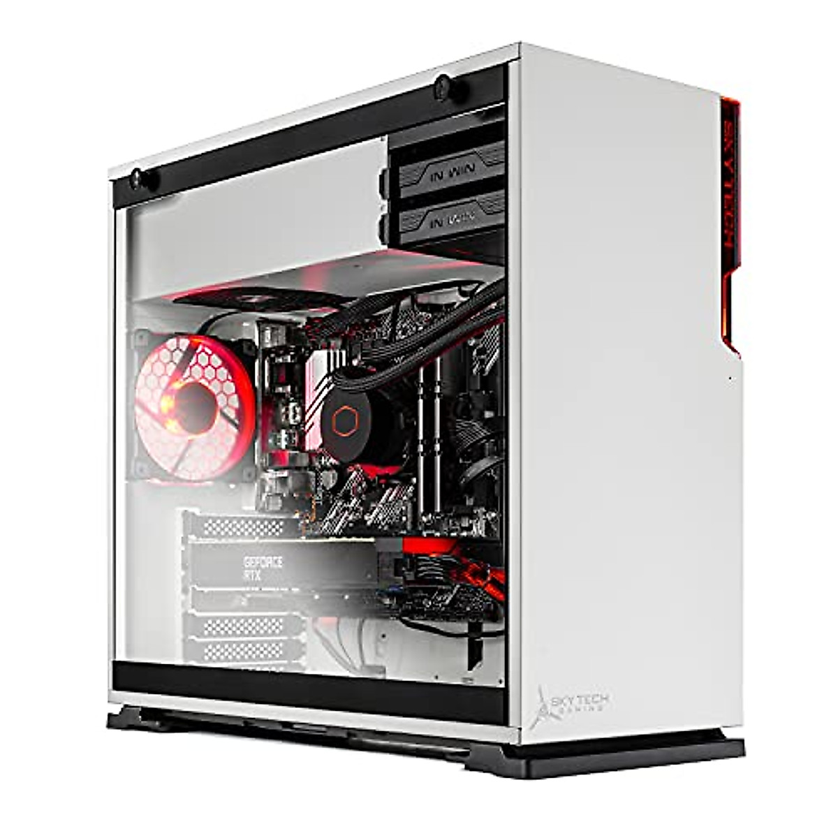 Skytech Gaming Shiva Gaming PC Desktop – Intel Core i7 12700F 2.1 GHz, NVIDIA RTX 3060, 1TB NVME SSD, 16GB DDR4 RAM 3200, 650W Gold PSU, 240mm AIO, 11AC Wi-Fi, Windows 11 Home 64-bit,White