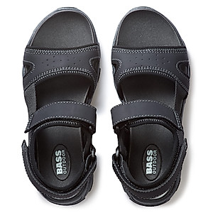 BASS OUTDOOR Women’s Sandals for Beach or Trail – Open Toe & Rubber Sole Hiking Shoe, Black, 10
