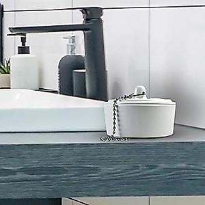 Bathroom Organizer Countertop - Cotton Balls & Swabs Storage Container with Removable Lid - Qtip Holder for Bathroom Decor - Bathroom Drawer Organizer and Jewelry Box - In Sink Lidded Canister