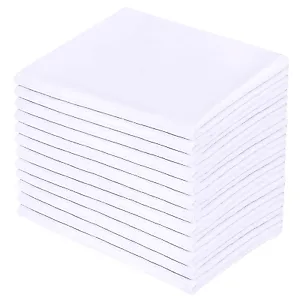LEISUREWEEK Premium Queen Size Pillowcases 12 Pack, White Standard, Soft Brushed 1800 Thread Count Microfiber, Allergies Free, Wrinkle Resistant, Tailoring Iron, 1 Dozen Bulk Pillowcases Set