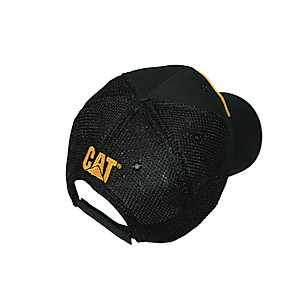 Caterpillar Equipment Vintage Retro Black & Yellow Foam Mesh Retro Cap/Hat