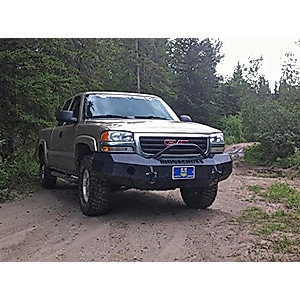 Iron Cross Automotive 22-315-03 Heavy Duty Front Bumper with Push Bar for 2003 to 2006 GMC Sierra 1500