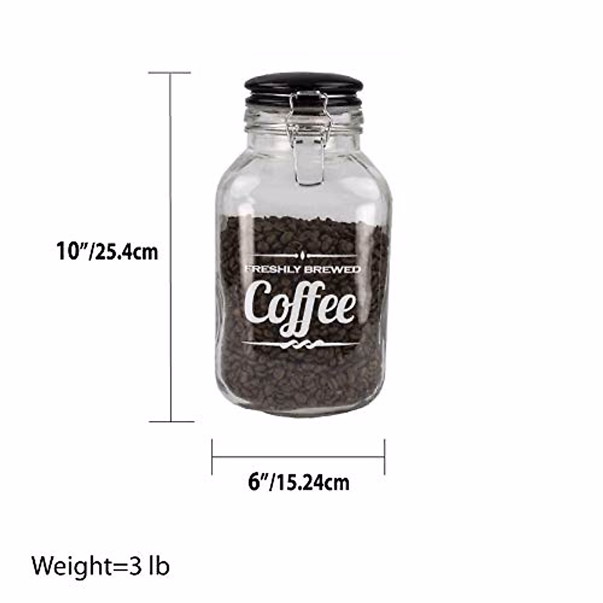 Home Basics B01A7OFF44, Coffee, Clear