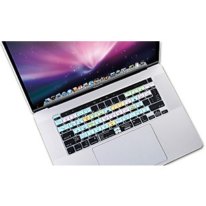 XSKN Mac OS X Silicone Shortcut Keyboard Cover Skin for 2019 New MacBook Pro 16 inch A2141 and 2020 New MacBook Pro 13.3 inch A2338 M1 A2251 A2289 with Touch Bar & Touch ID US and EU Common Version