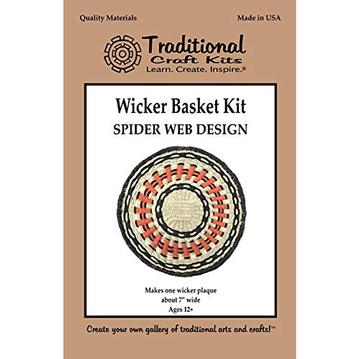 Wicker Basket Kit - Spider Web Design