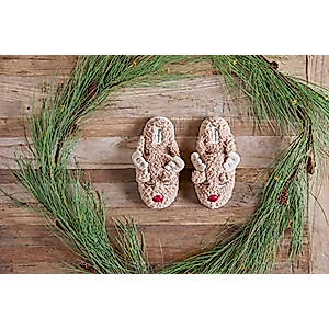 Dearfoams Matching Family Holiday Christmas Reindeer & Turkey Scuff Slipper, Baby Reindeer, US 0-3 Unisex Infant