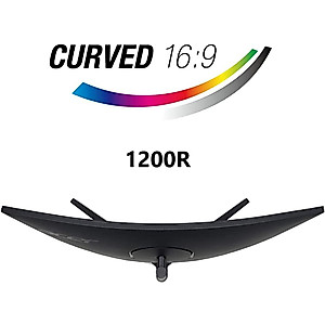 acer 23.6" FHD 1200R Curved Widescreen VA Gaming Monitor, 170Hz Refresh Rate, 1ms (VRB), AMD FreeSync Premium, 178° Wide View Angle, Zero-Frame, 2 x HDMI Ports & 1 x Display Port w/HDMI Cable