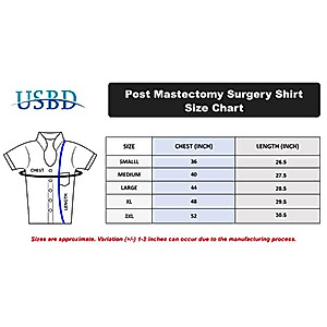 USBD Post Mastectomy Surgery Recovery Shirt Camisole (Pink, Large)