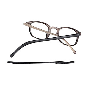 Soft Eyewear Temple Arm Cover Sleeves Add Colors & Designs Eyeglasses Sunglasses for Men, Women & Kids 2 Sizes (Small, Black)
