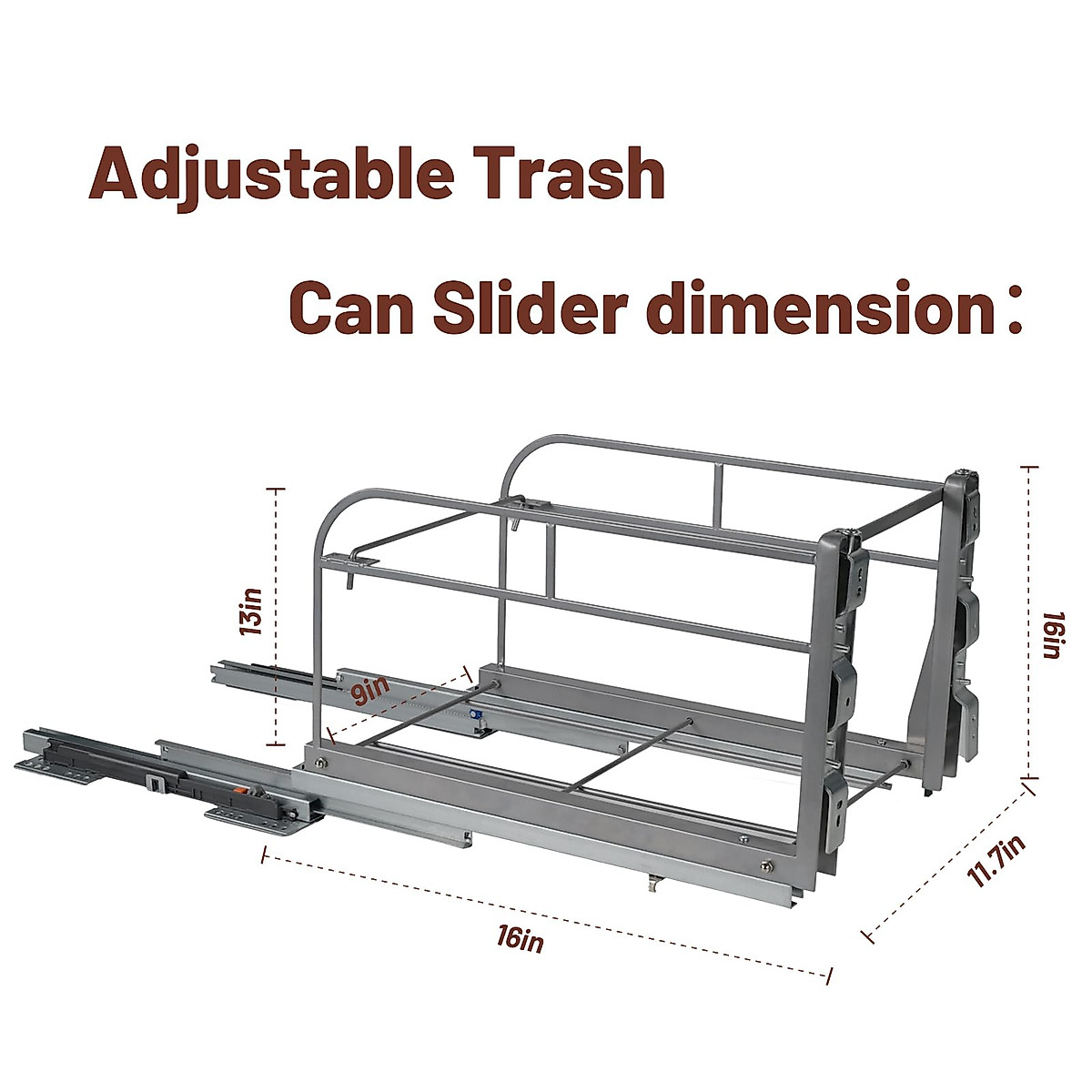 hehimhis Pull Out Trash Can - Convenient and Versatile Kitchen Storage Solution