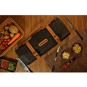 14-Pockets Knife roll, Leather knife roll, Knife roll canvas, Knife bag holders, Knife roll bag, Chef bag, Chef knife bag, Chef knife roll, Chef knife roll bag, Pocket knife roll, Knife bags for chefs
