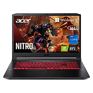 Acer Nitro 5 AN517-54-79L1 Gaming Laptop | Intel Core i7-11800H | NVIDIA GeForce RTX 3050Ti GPU | 17.3" FHD 144Hz IPS Display | 16GB DDR4 | 1TB NVMe SSD | Killer Wi-Fi 6 | Backlit KB | Win 11