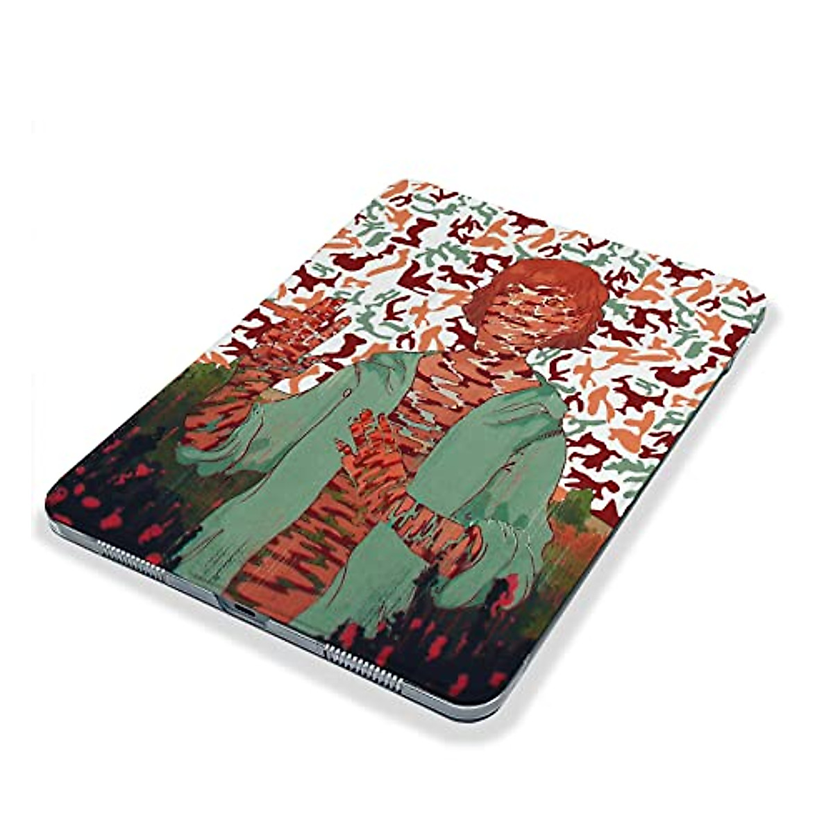 Cute Abstract Painted Girl case Compatible with iPad Mini Air Pro 7.9 8.3 9.7 10.2 10.9 11 12.9 inch Pattern Cover New 2022 2021 Trifold Stand 3 4 5 6 7 8 9 Generation 571 (10.9" Air 4)