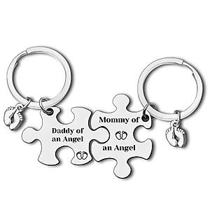 Loss Memorial Keychain Loss of Baby Memorial Gifts Sympathy Gift for Infant Loss Pregnancy Miscarriage Loss Memorial Gift for Parent In Memory of Infant Child Loss Remembrance Gift Miscarriage Jewelry