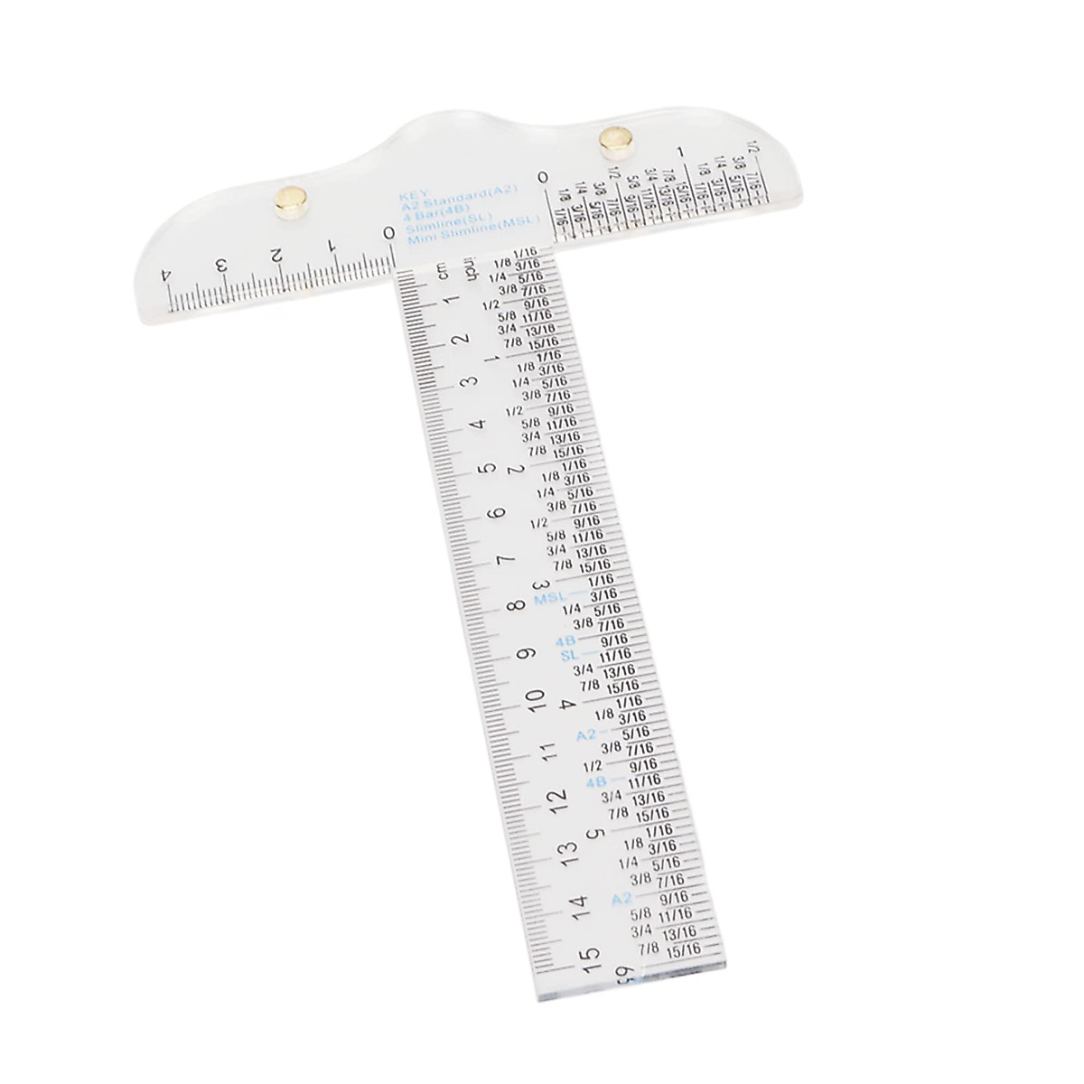 T Ruler T Ruler Inch Cm Scale Clear Acrylic Portable Multifunction Drafting Ruler Clear Graduation T Ruler for Art Binding Crafts Easy Reference