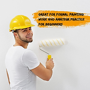 24 Pack Paint Roller Covers 9 x 3/8 Inch Microfiber Covers for Paint Roller for Painting Walls Ceilings, Home Painting Supplies