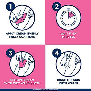 Veet Sensitive Skin Formula with Aloe Vera and Vitamin E, Dermatologically Tested Hair Removal Gel Cream 6.76 Fl Oz. for Legs & Body (6 Pack)