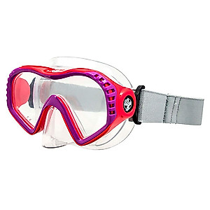 AKONA Joey Single Lens Children's Snorkeling Mask with Elastic Strap - Pink/Purple
