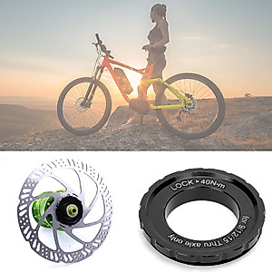 VGEBY Mountain Bike Center Lock Wheelset Hub Disc Lock Cover 12/15/20MM Barrel Shaft Centerlock Disc Rotor Lockring