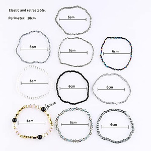 iYours 6 sets Bohemian Multilayer tassels bracelet Handmade Wrap Bracelets Bangle Jewelry Bracelets for Women (JA6-4)