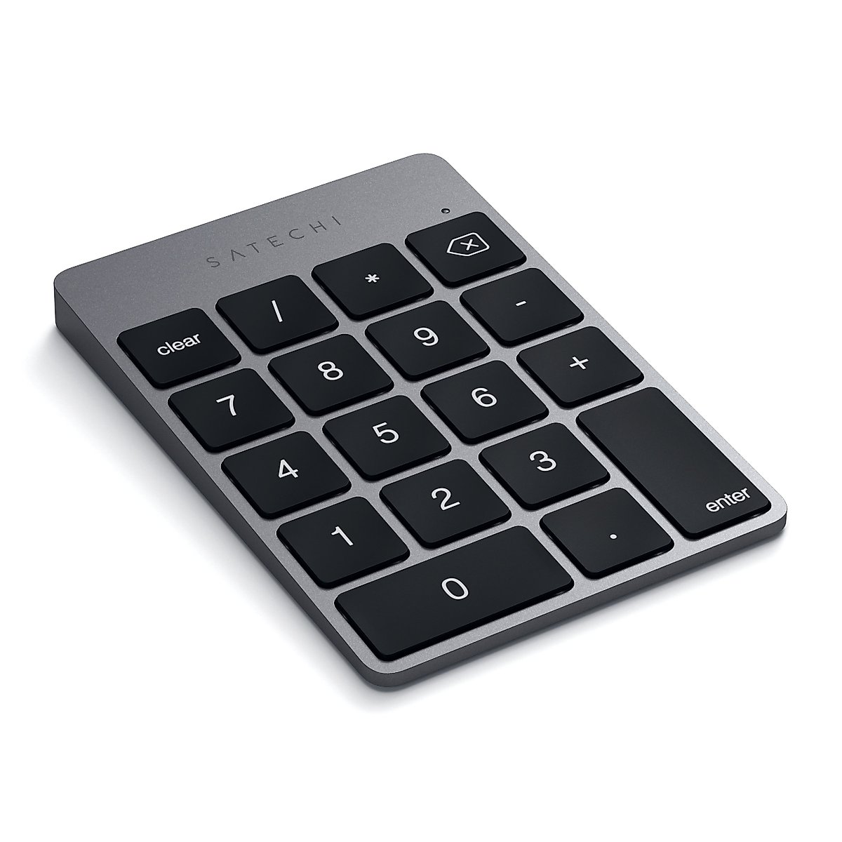 Satechi Slim Aluminum Bluetooth Wireless Keypad 18-Key Numpad Keyboard Extension – for iMac Pro, iMac, Mac Mini, MacBook Pro/Air, Windows, PC, Laptop and More - Space Gray