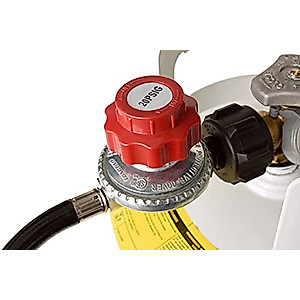 Flame King Heavy Duty 200K BTU, 0-20 PSI, Propane Gas Single Burner Bayou Cooker Outdoor Stove for Home Brewing, Turkey Fry, Maple Syrup Prep, Cajun Cooking