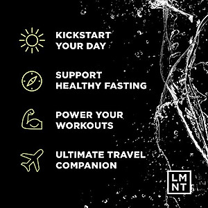 LMNT Keto Electrolyte Powder Packets | Paleo Hydration Powder | No Sugar, No Artificial Ingredients | Citrus Salt | 30 Stick Packs