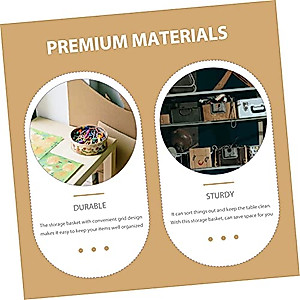 Cabilock Storage Box Make up Organizer Bag Home Storage Baskets Utensil Holder Rectangular Wicker Basket Tea Bags Holder Teabag Packet Holder Bathroom Storage Bins Office Coffee Organizer