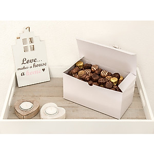 MPFY- Gift Box, 10 Pack, 9x4.5x4.5Inch, White, Gift Boxes with Lids, Bridesmaid Proposal Box, Gift Boxes for Presents, Small Gift Boxes, Bridesmaid Box, White Gift Boxes, White Box, Gift Box with Lid