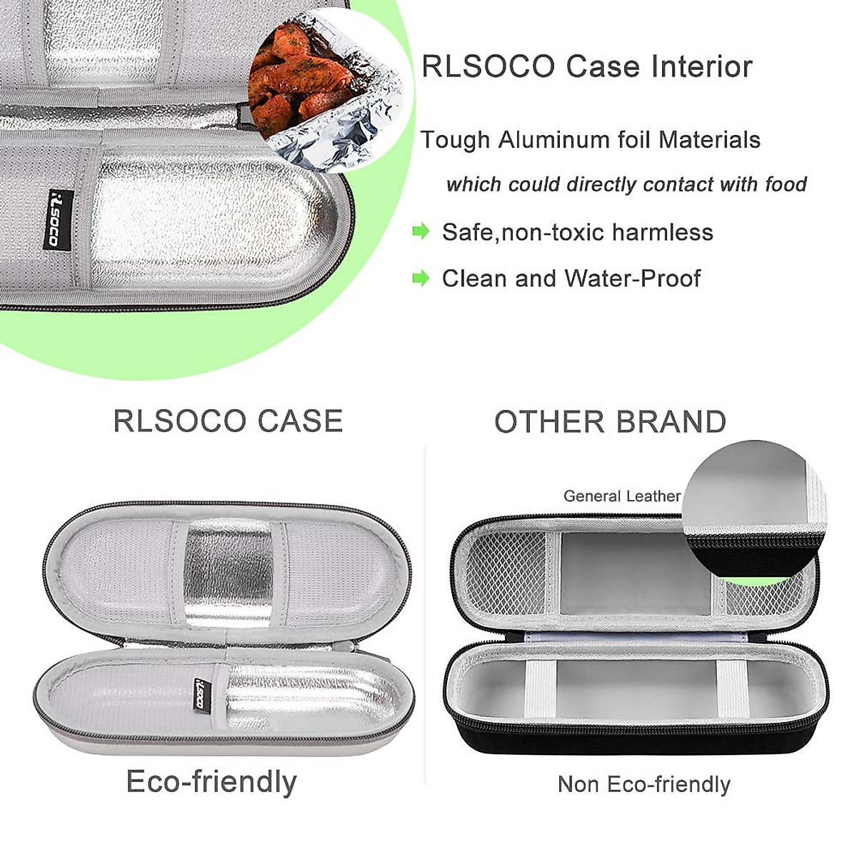 RLSOCO Hard Case for Philips Sonicare ProtectiveClean 4100/5100/6100/1100/6500/7500 Electric Toothbrush & Works With Oral-B Pro 1000 / Pro-Health/Pro 5000 / Pro 3000 / Pro 1500 Electric Toothbrush