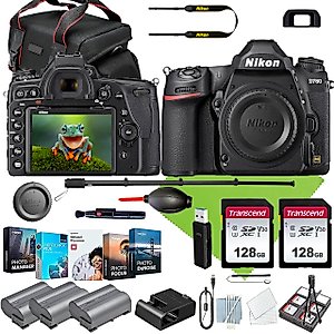 Nikon D780 DSLR Camera Body+ Case+2x128 GIG Memory Card+2Extra Batteries+Photo Software+Tripod+Commander Starter Kit+Monopod(26PC) Bundle (Renewed)