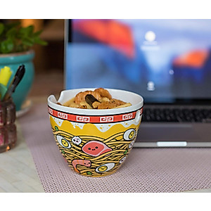 Toynk Sunken Noodles Japanese Dinnerware Set | 16-Ounce Ramen Bowl and Chopsticks