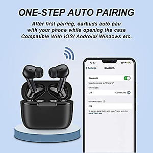 VANZO Wireless Bluetooth Earbuds, True Wireless Stereo Headsets in-Ear, 30H Playtime & Wireless Charging Case, Built-in Mic Earphones Premium Sound, Touch Control, IPX5 Waterproof Sport Headphones