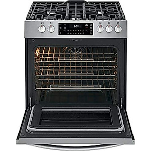 Frigidaire FGGH3047VF 30" Gallery Series Gas Range with 5 Sealed Burners, griddle, True Convection Oven, Self Cleaning, Air Fry Function, in Stainless Steel