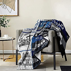 Yamco Religious Gifts for Women - Christian Gifts for Women Men Blanket - Bible Gifts for Women 60"x50" - Inspirational Gifts for Women with Proverbs Scripture - Spiritual Gifts Throw Blankets