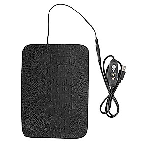 GLOGLOW Reptile Heating Pad, 7.5W/8.5W Reptile Heating Pad Tank Warmer USB Reptile Anti‑Scratch Heating Pad Waterproof Heat Mat for Reptiles Tortoise Lizard(L) Heat Mats