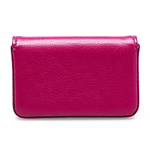 RFID Blocking Wallet - Minimalist Leather Business Credit Card Holder - Rose