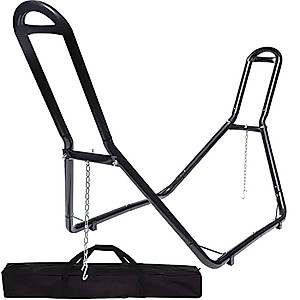 2 Person Steel Hammock Stand 550 lb Capacity, Portable Hammock Frame Stand Heavy Duty for 9 to 14Feet Hammocks, Carry Bag Included
